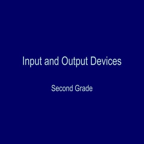 Input Output Ppt 
