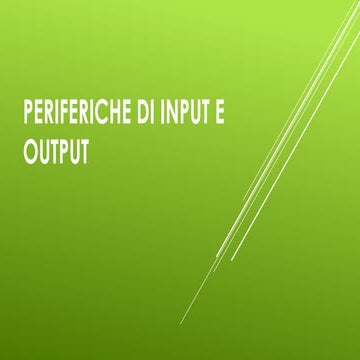 Input output (13.02.13) | PPTX | Computer Peripherals | Computing