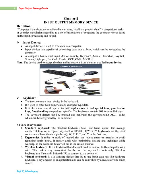 input and output device | PPTX