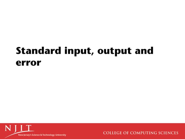Input output streams | PPT Input output streams | PPT
