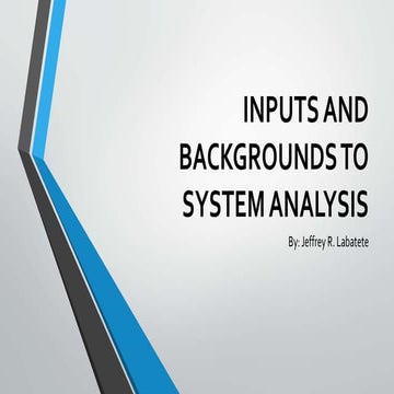 INPUTS AND BACKGROUNDS TO SYSTEM ANALYSIS.pptx