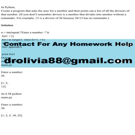 In Pythoncreate A Program That Asks The User For A Number And Thepdf 0211