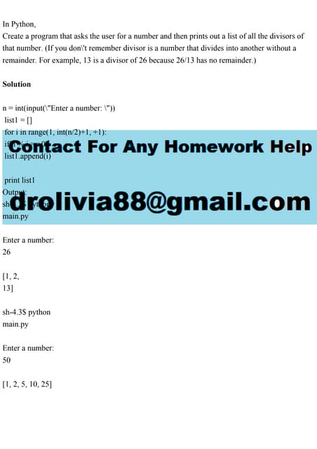 In Pythoncreate A Program That Asks The User For A Number And Thepdf 0211