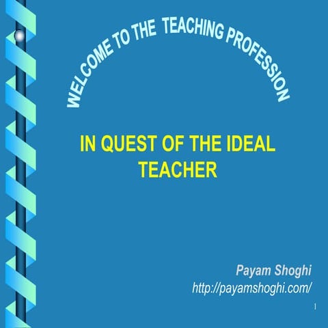 In Quest of the Ideal Teacher | PPTX
