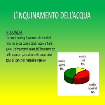 Inquinamento dell'acqua | PPTX