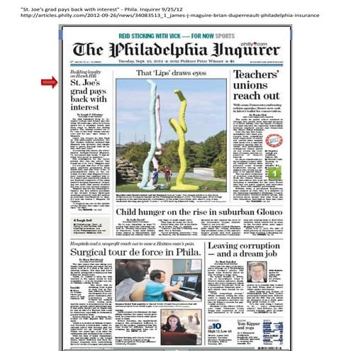 Philadelphia Inquirer front page article | PDF | Student Financial Aid ...
