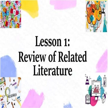 Chapter 6 the review of related literature and studies | DOC