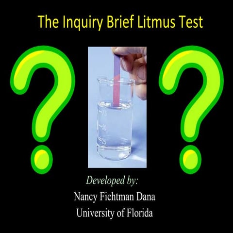 Inquiry brief-litmus-test-2 | PPT