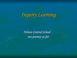 inquiry based learning with Web2.0 | PPT