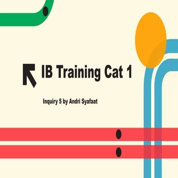 IB PYP Inquiry 5 Material for teachers of IB PYP | PPTX