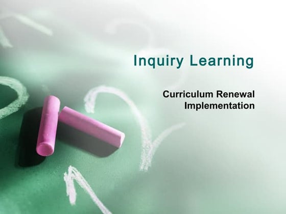 Inquiry based learning | PPT