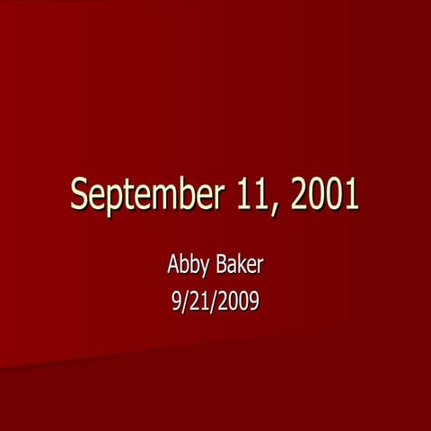 9/11 PowerPoint | PPTX