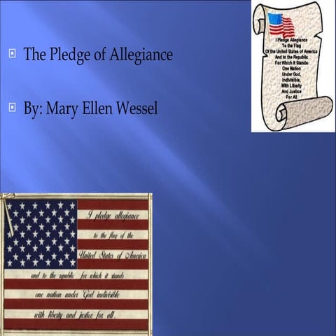Inquiry Project 1 Pledge Of Allegiance | PPT