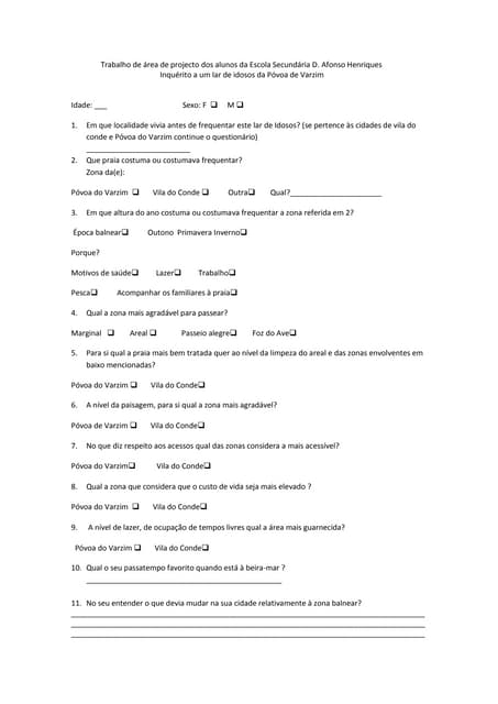 Inquérito por questionário para avaliação final peddy paper (alunos p…
