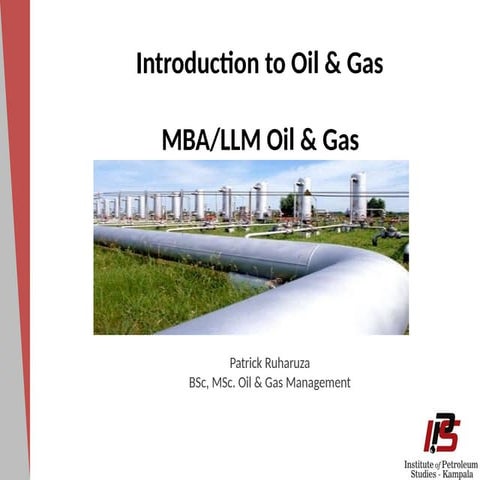Introduction to Oil and gas G M Notes.pptx