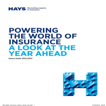 HAYS UK Insurance Salary Guide | PDF