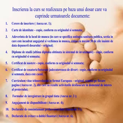 Inscriere la cursuri | PPT