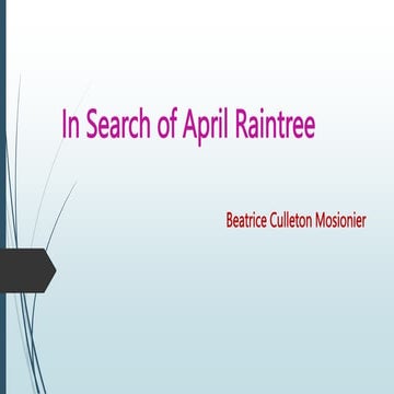 In Search of April Raintree characters ppt.pptx