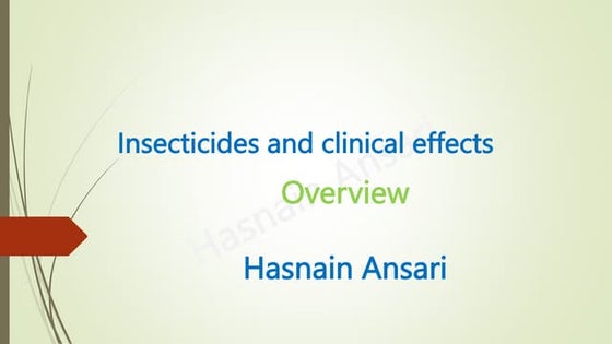 Insecticide definition ,types and classification . | PPT