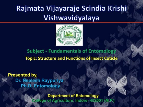 Insect integument - Entomology | PPT