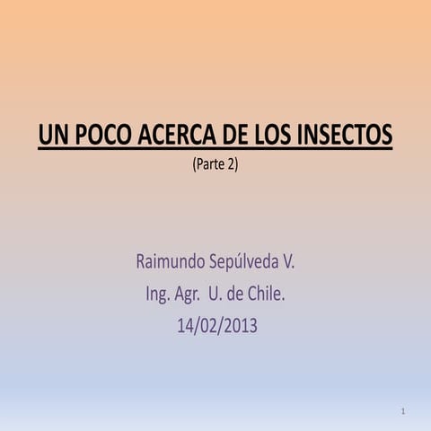 Insectos4 slideshare | PPT