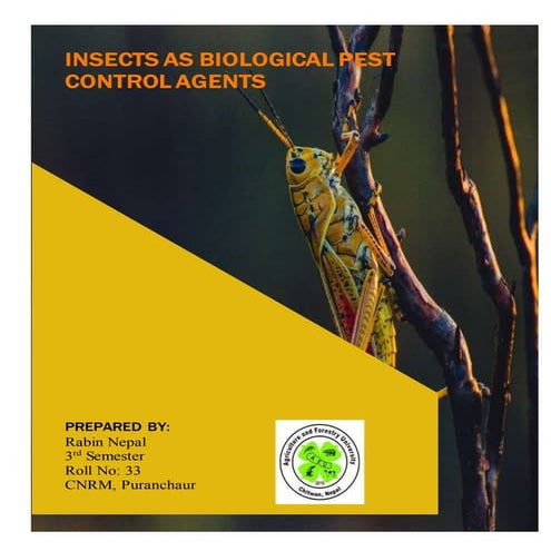 Insects as biological pest control agents | DOCX