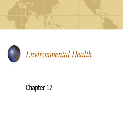 Introduction to Environmental Health | PPT