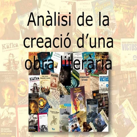 Anàlisi de la creació d’una obra literària | PPSX