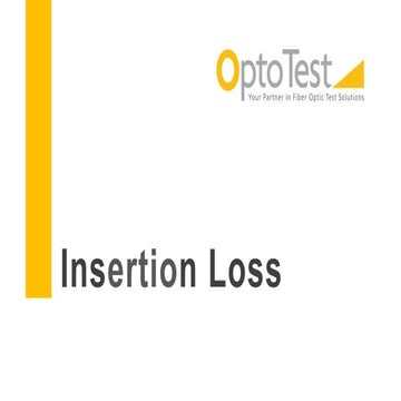 Insertion loss: What is it? | PDF