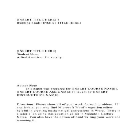 [INSERT TITLE HERE] 4Running head [INSERT TITLE HERE].docx | Physics ...