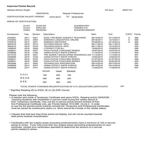 Inservice report form (1) | PDF