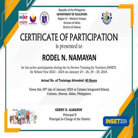 INSET-CERTIFICATES-fnznznznznznznznznznznzn | PPT