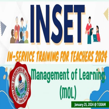 IN Service Training - Day- 02 - 2024 MOL | PPTX