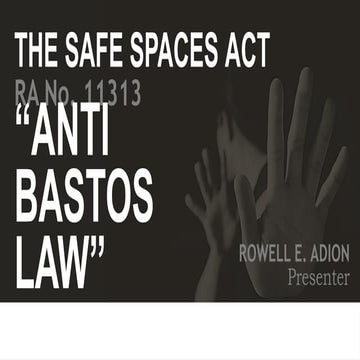 Safe Spaces Act Pptx