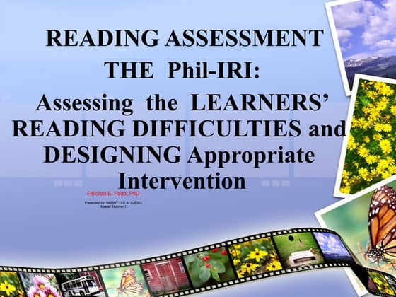 Philippine Informal Reading Inventory (Phil Iri) | PPT