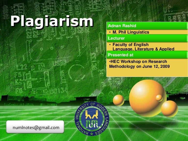 Understanding Academic Plagiarism Understanding Academic Plagiarism