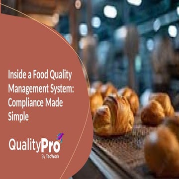 Food Quality Management System Explained: Compliance, HACCP, ISO 22000 ...