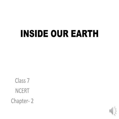 Inside our earth | PPTX
