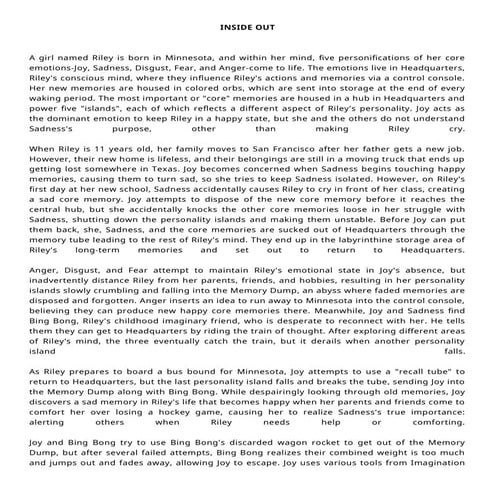 INSIDE OUT. documents for grade 7 learners | PDF