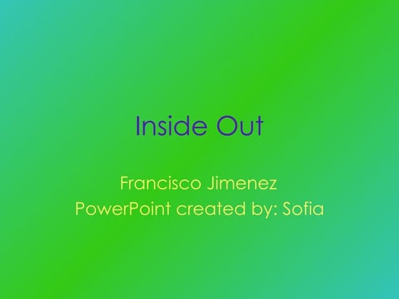 Inside out project | PPTX