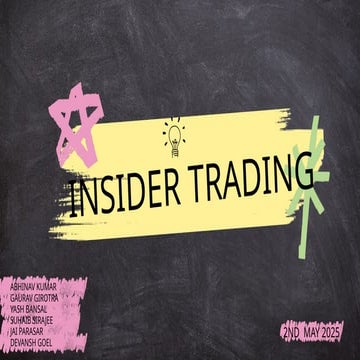 INSIDERTRADINGKCVBDKBVRLJVBLRNVLRBVLRBVLBRLVBRVWEBVBVBWEVHVHV | PPTX