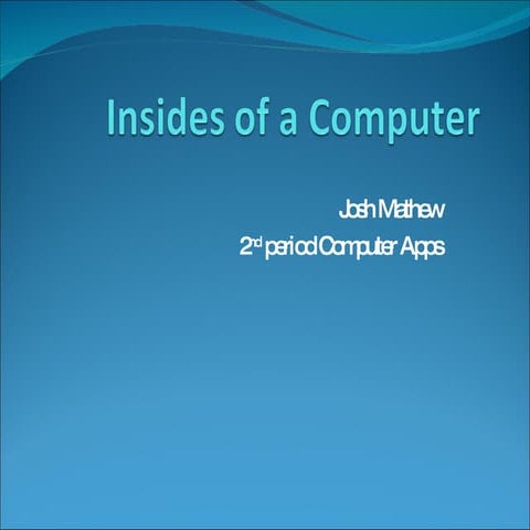 Insides Of A Computer | PPT