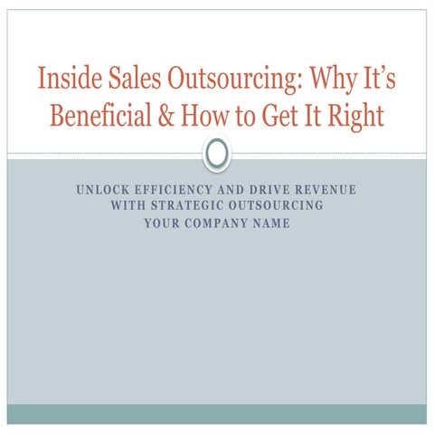 The Rise of Inside Sales | PDF