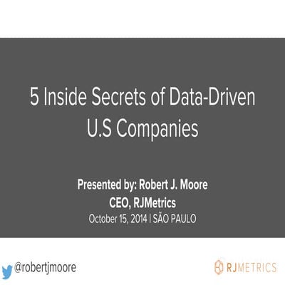 5 Inside Secrets of Data-Driven U.S. Companies | PDF