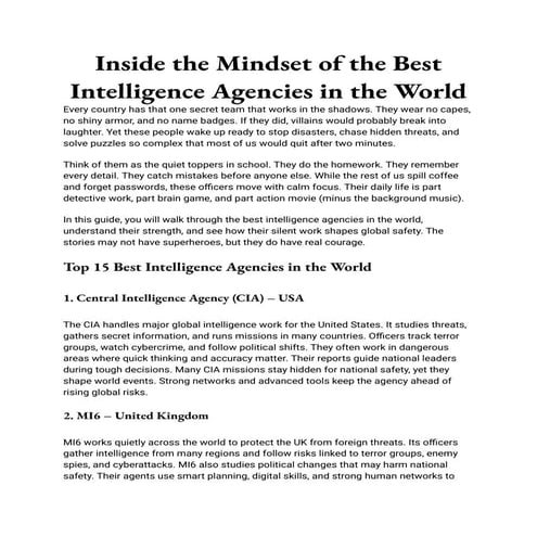 Inside the Mindset of the Best Intelligence Agencies in the World.pdf