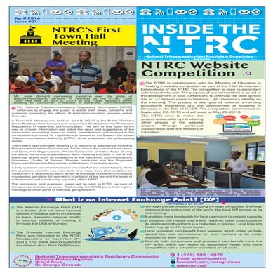 Inside the NTRC April 2016 Newsletter | PDF