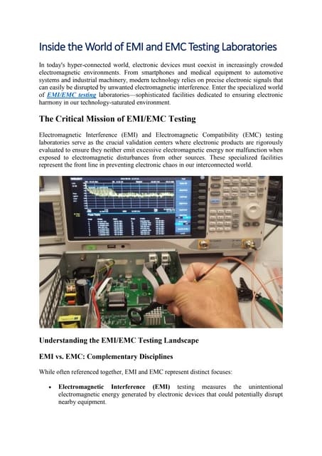 EMI EMC RE CE | PDF | Radio Control | Hobbies & Interests