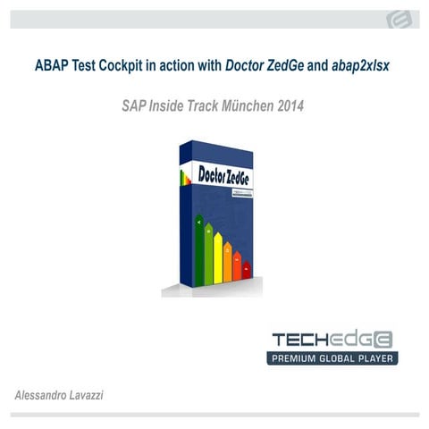 ABAP Test Cockpit in action with Doctor ZedGe and abap2xlsx | PDF