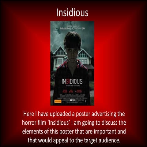 Insidious poster | PPTX