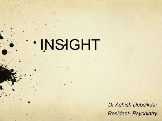 Mental state examination abstract thinking, insight and judgment | PPTX